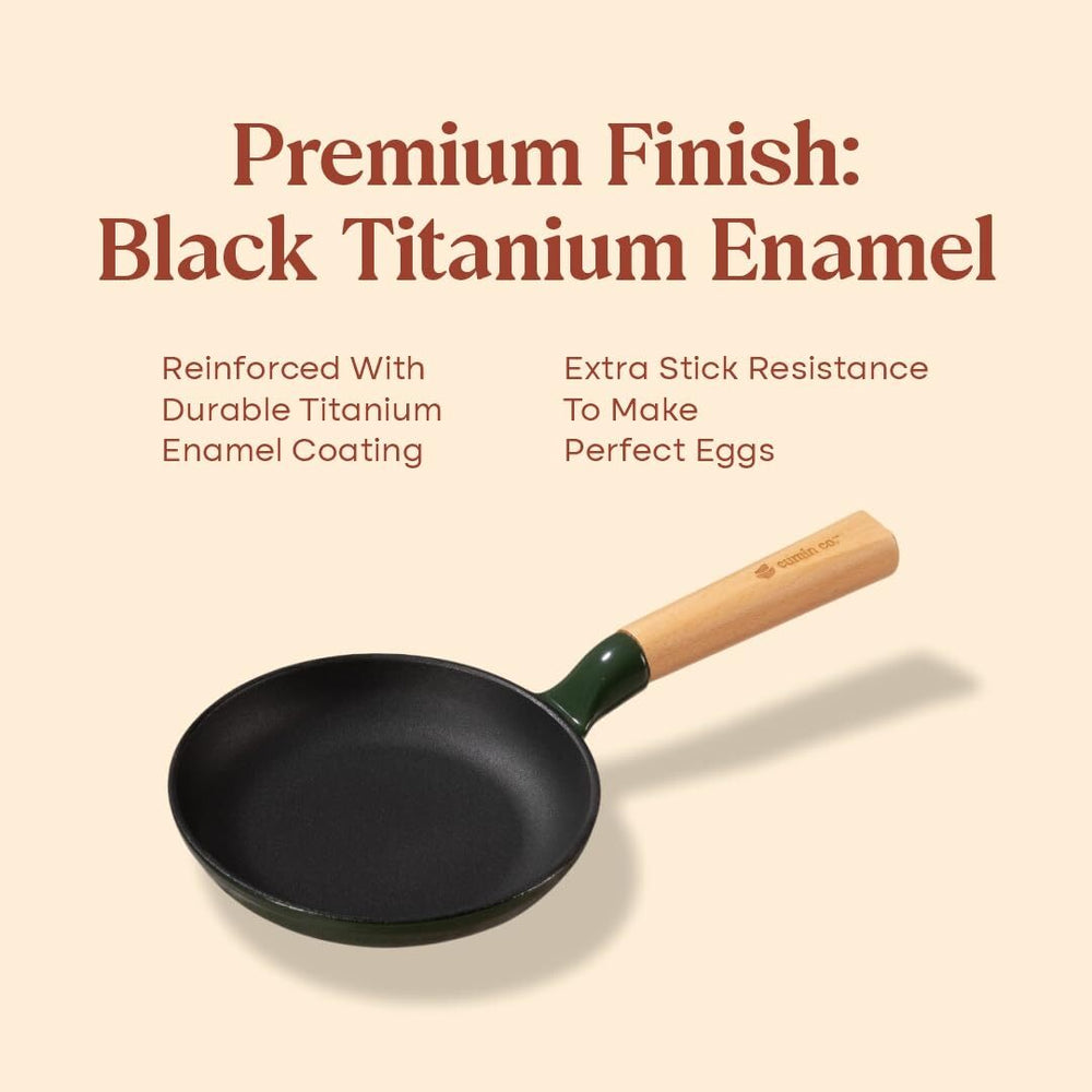 Mini Enamel Dutch Oven & Frying Pan Duo Set (1.2L + 16cm)